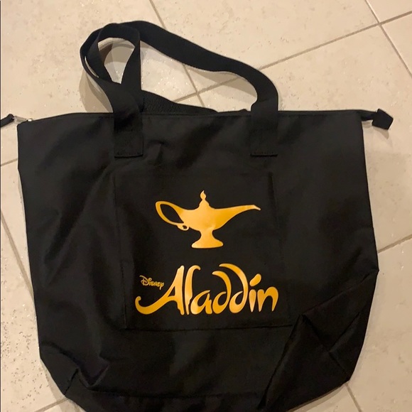 Disney | Bags | Disney Aladdin Black Tote Bag | Poshmark